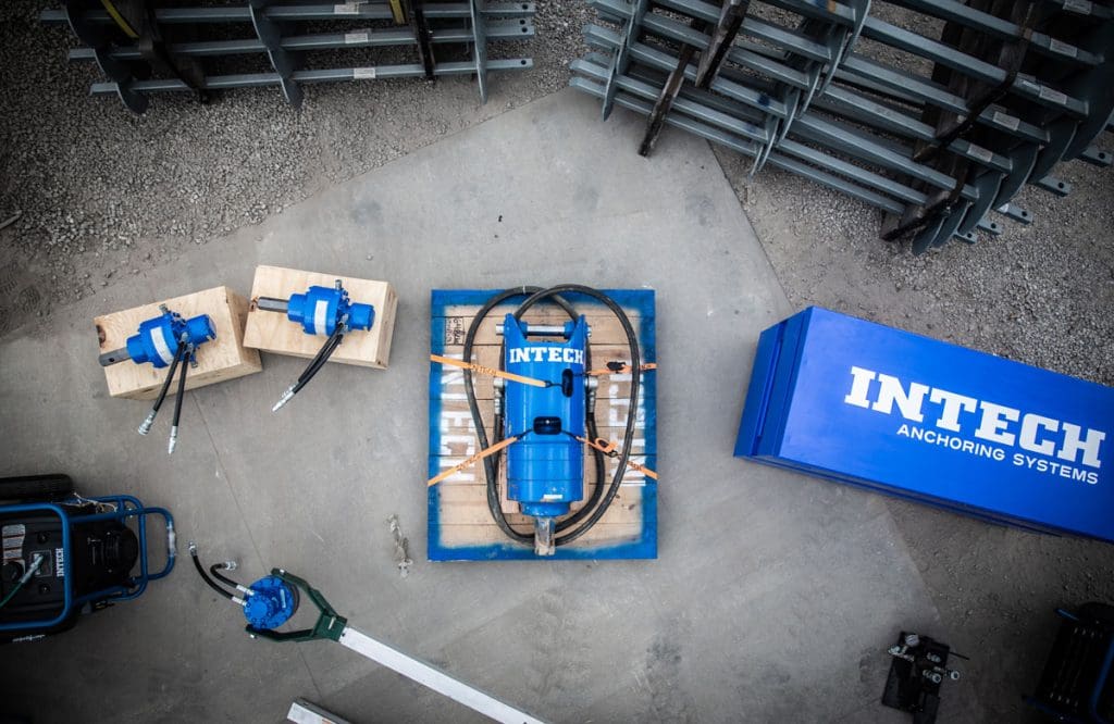 Helical Pile Installation Equipment - Intech Anchoring Systems